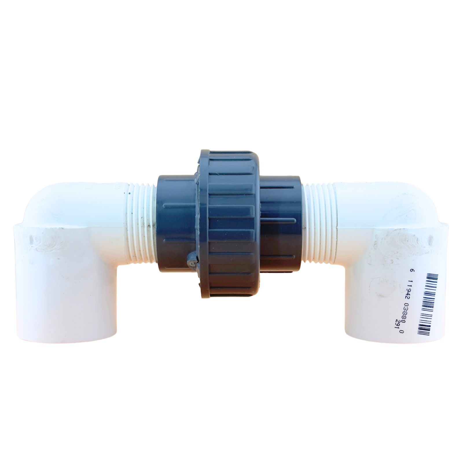PVC Union Coupling Pipe Fitting; FIP (1" FPT x 1" FPT); SCH40, Grey ...