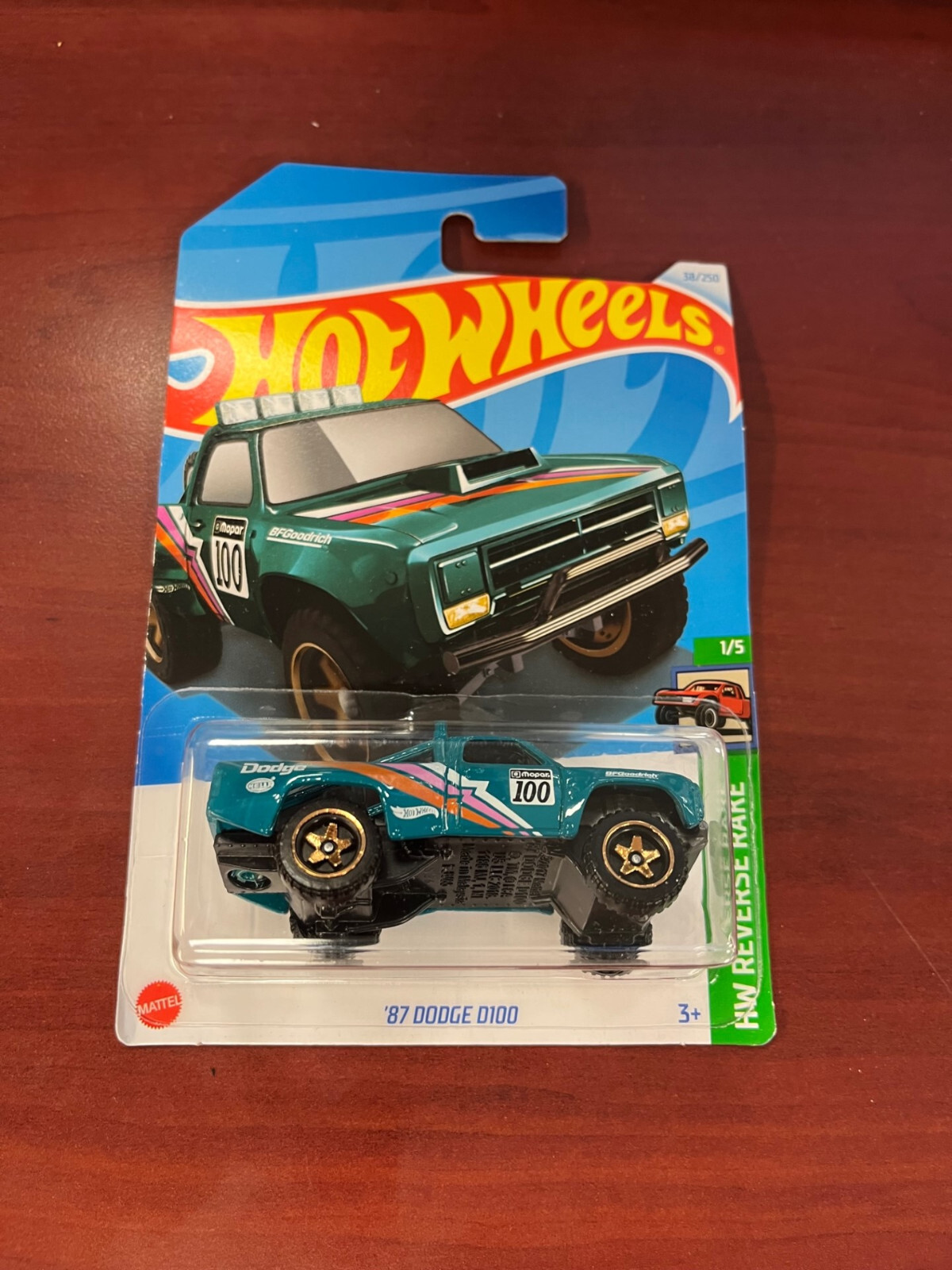 87 Dodge D100 #38 Reverse Rake 1/5 2024 Hot Wheels Case B | eBay