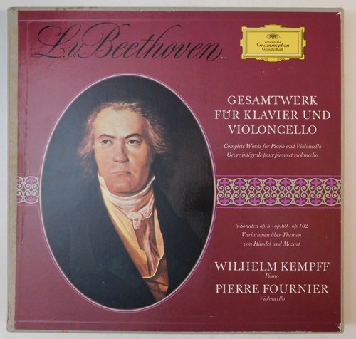 FOURNIER KEMPFF Beethoven Cello Piano Complete Works DGG 3 LP BOX NM ...