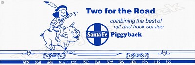 Santa Fe Railroad Piggy Back Metal Sign 2 Sizes to Choose From | eBay