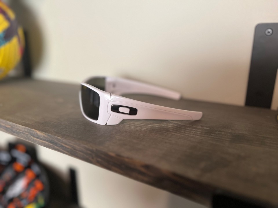 Oakley Batwolf Sunglasses White Frame Prism Lenses w/ Pouch and Icons ...