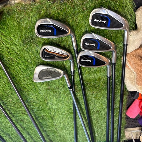 TOP FLITE STAINLESS IRONS (GRAPHITE SENIOR FLEX Combo Set PW/LW 3 Tm ...