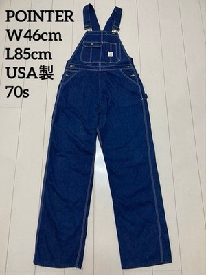XL POINTER Vintage Overalls USA Made 70s Navy Blue | eBay