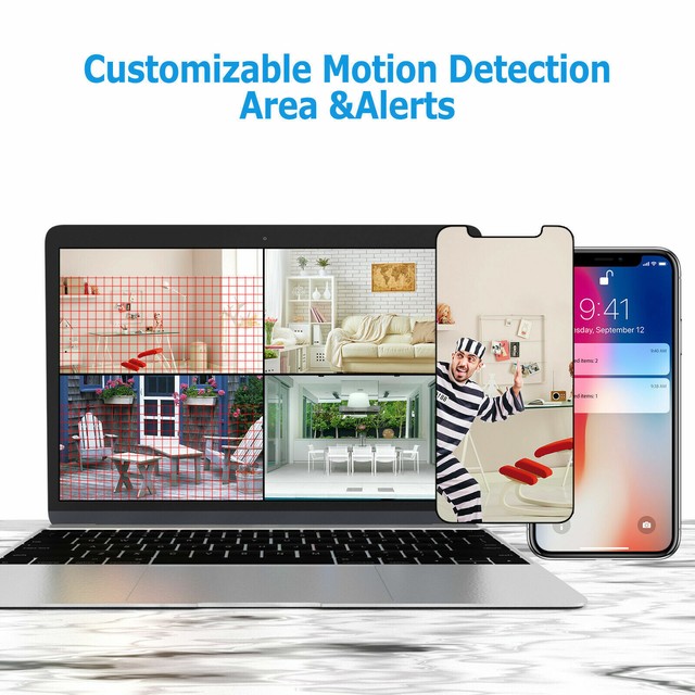 Zoohi 1080p HDMI 4ch DVR Outdoor 2mp CCTV Security Camera System Night ...