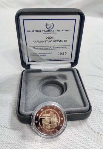 CYPRUS 2024 2 EURO COMMEMORATIVE COIN IN OFFICIAL BOX & CERTIFICATE | eBay