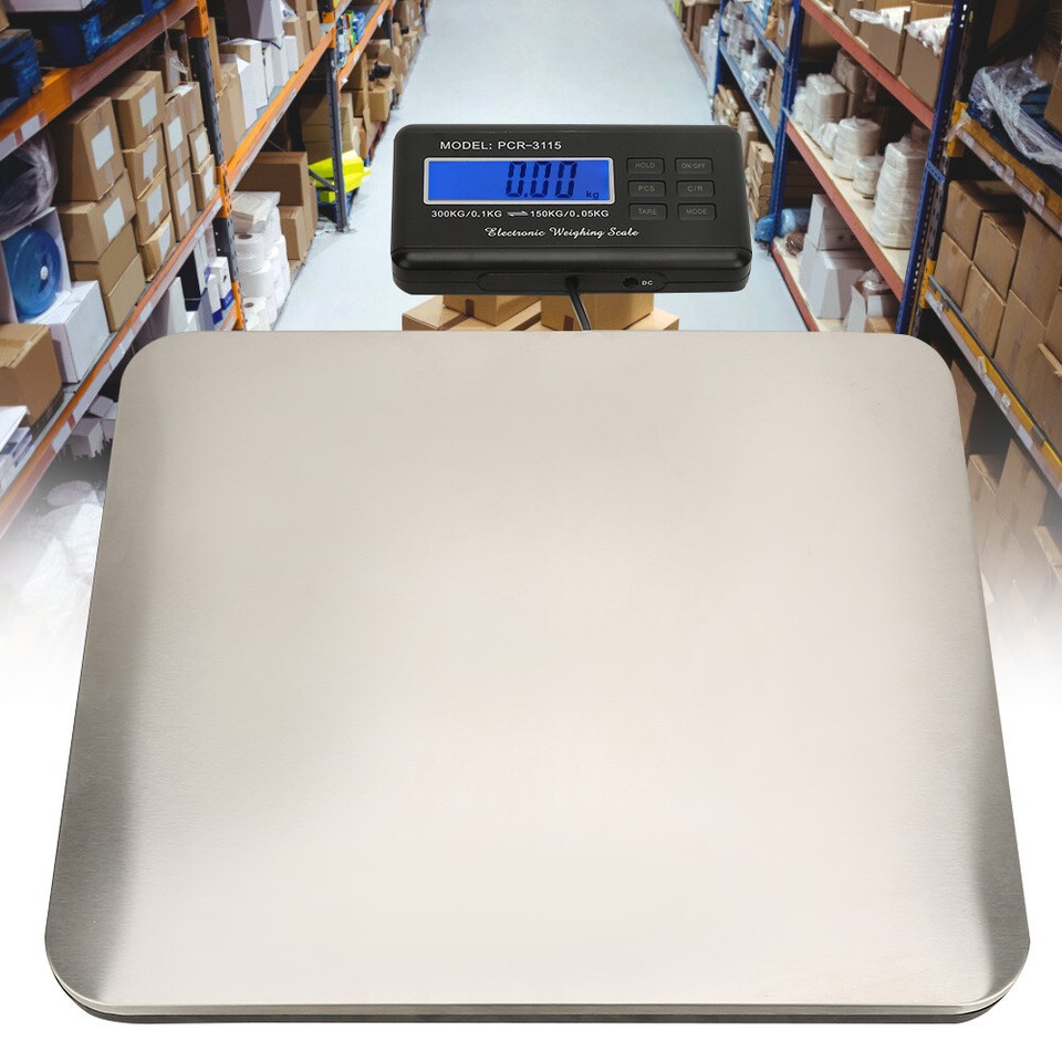 Heavy Duty 300kg Electronic Postal Scale - LCD Display Versatile Units ...