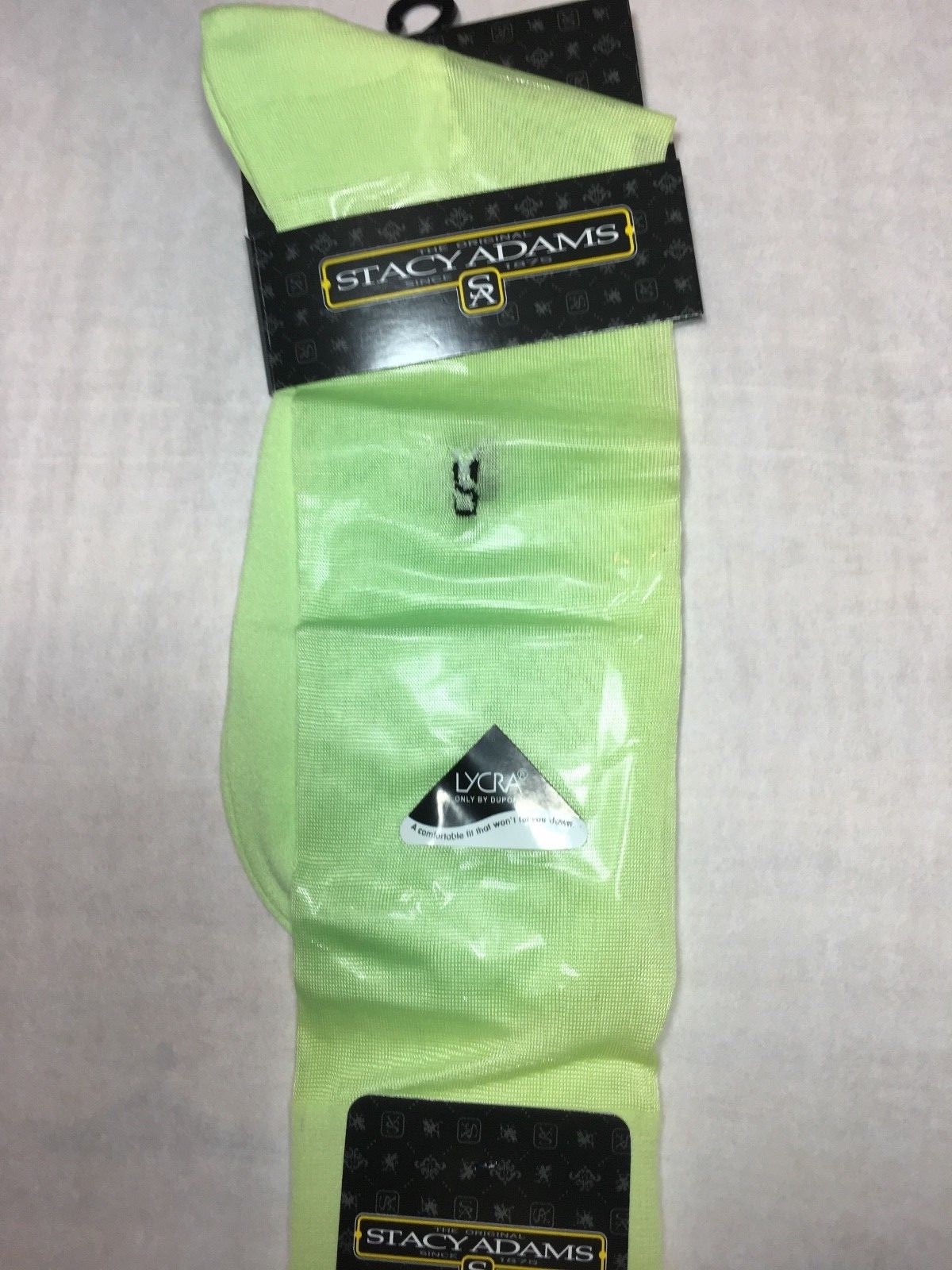 ONE PAIR BRAND NEW WITH TAG STACY ADAMS SLIKY NYLON MEN'S CREW DRESS ...
