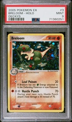2005 POKEMON EX DEOXYS BRELOOM #3/107 RARE HOLO FOIL PSA 9 MINT | eBay