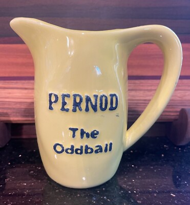 PERNOD THE ODDBALL Vintage 1960's Barware Liquor Pitcher Yellow | eBay
