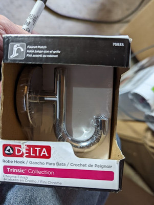 Delta 75935 Trinsic Double Towel Hook in Chrome | eBay