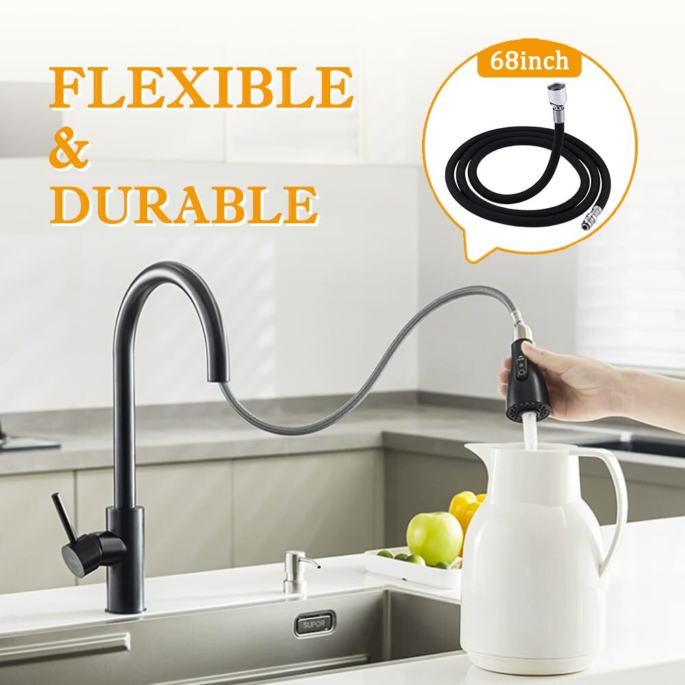 K-1219935-BC Hose Kit for Kohler Pull-Down Kitchen Faucet Pull-Out Hose ...