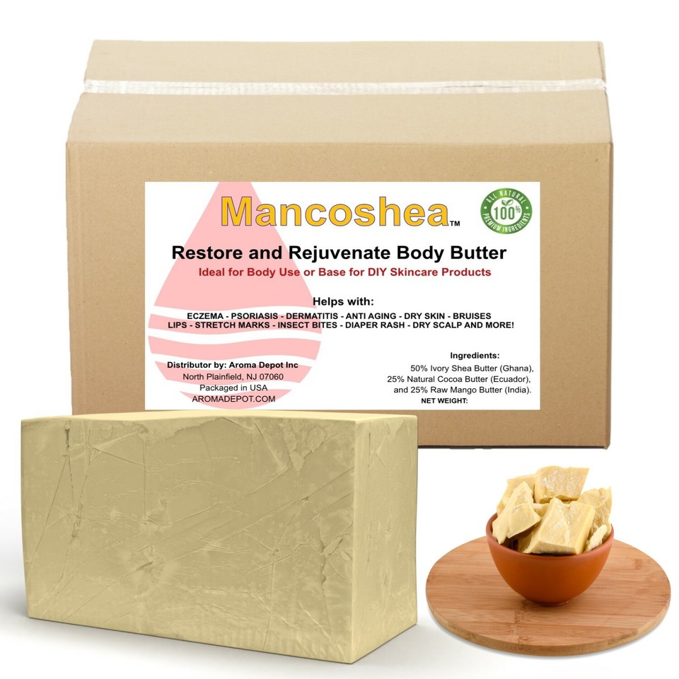 Raw Natural Butter 5 lbs Wholesale Pure Organic Unrefined For Skin Body ...