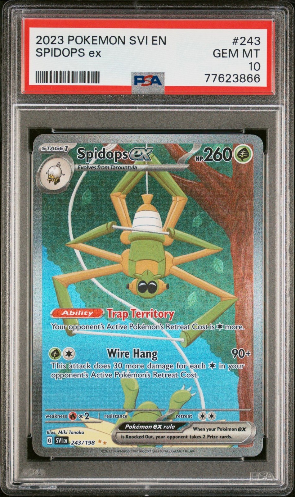 Spidops ex 2023 Scarlet & Violet #243/198 Special Illustration Rare ...