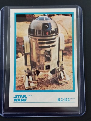 1984 Star Wars R2-D2 Sticker Trading Card w/Top Loader ROTJ Jedi | eBay