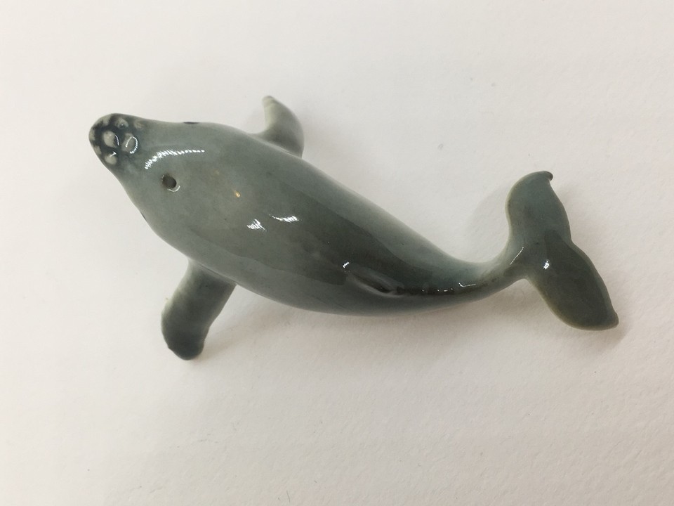 Whale Ceramic Fish Animal Miniatures Handmade Sea Souvenir Decor ...