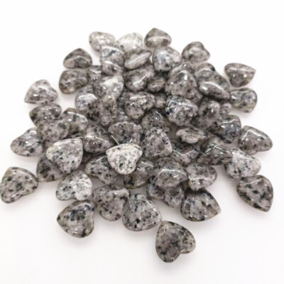 50pcs Natural Pockmarked Stone Healing Heart Gemstone for Home Decor ...