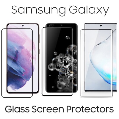 Samsung Galaxy S21 S20 S10 S9 Note 10 Pro Ultra Screen Protector ...