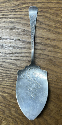Bright Cut Sterling Pie Server by Towle Single Monogram “W” | eBay