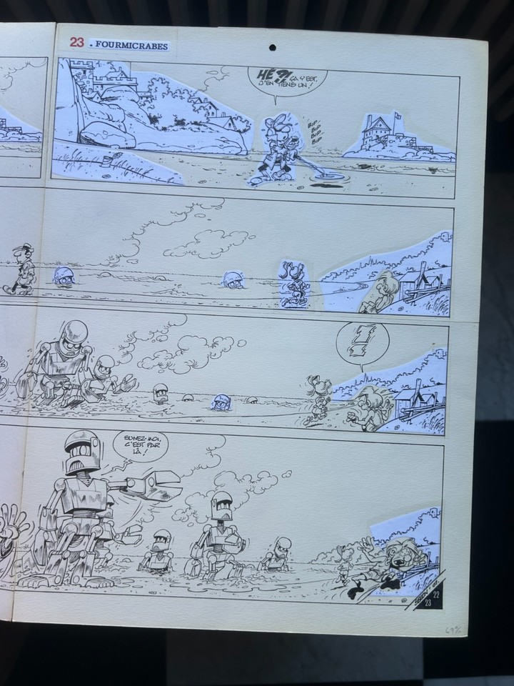 Pierre Seron Les Petits Hommes Double Planche Originale 60 X 41 Cm | eBay