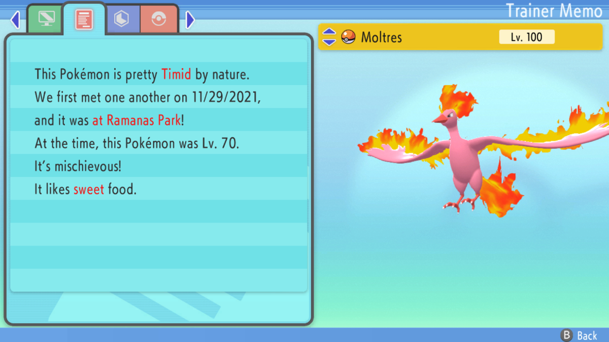Pokemon Brilhante Moltres