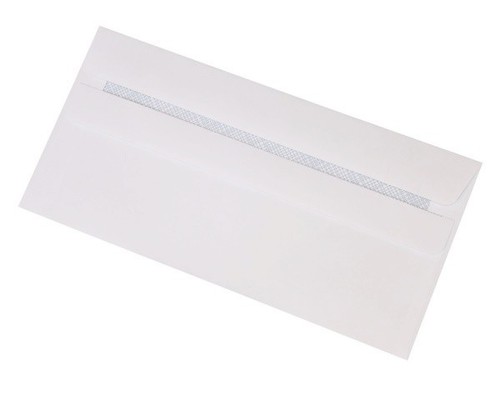 DL White Envelopes, 110x220mm, Self Seal, 90gsm, No Window, Plain ...