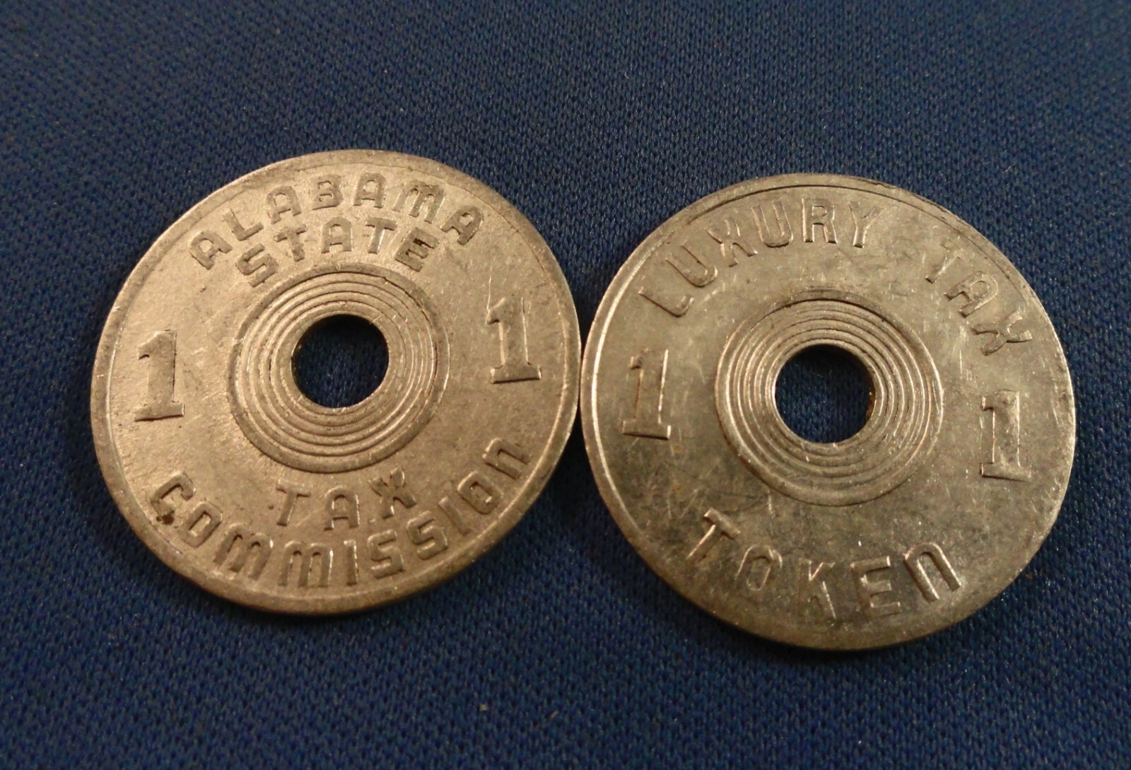 TEN Vintage Alabama State Tax Commissioner Luxury Tax Tokens | eBay