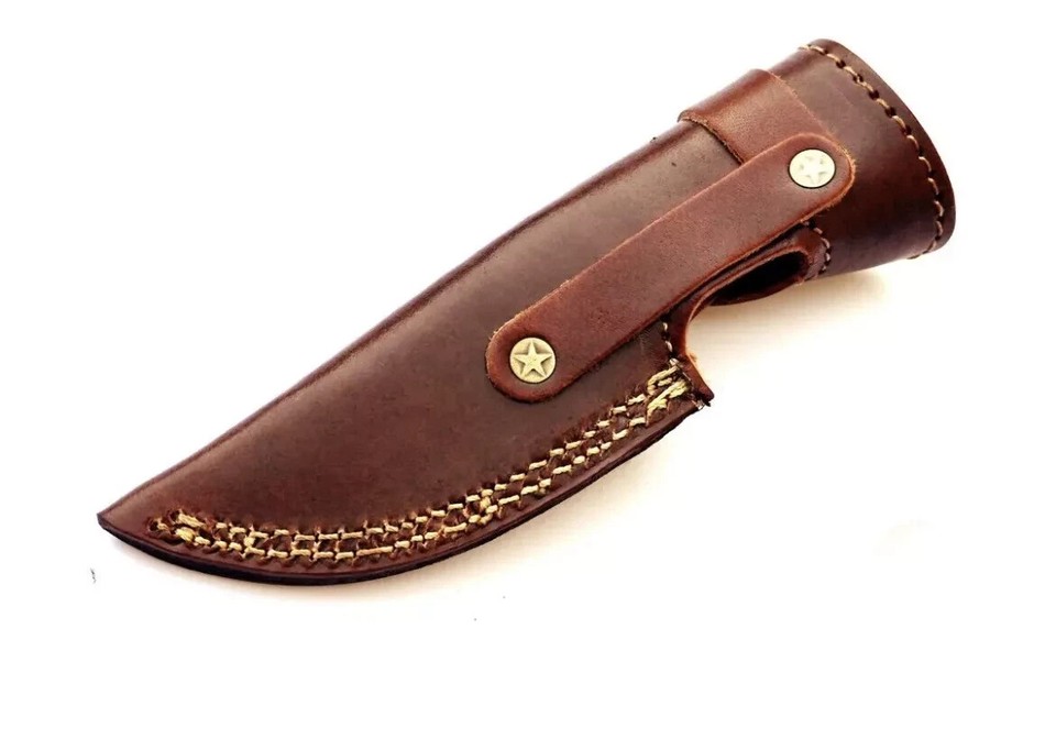 Custom Handmade Fixed blade Genuine Leather Sheath Knife Holster ...