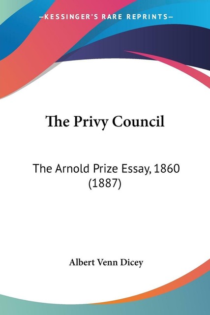 The Privy Council von Albert Venn Dicey (2008, Taschenbuch) online ...