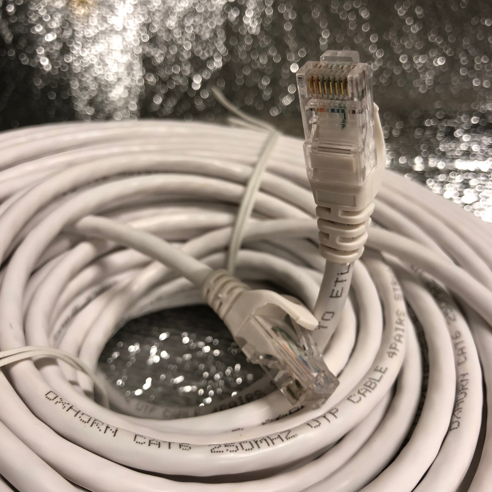 50M WHITE 165FT RJ45 Cat6 LAN Ethernet NBN Network Cable 100m/1000Mbps ...