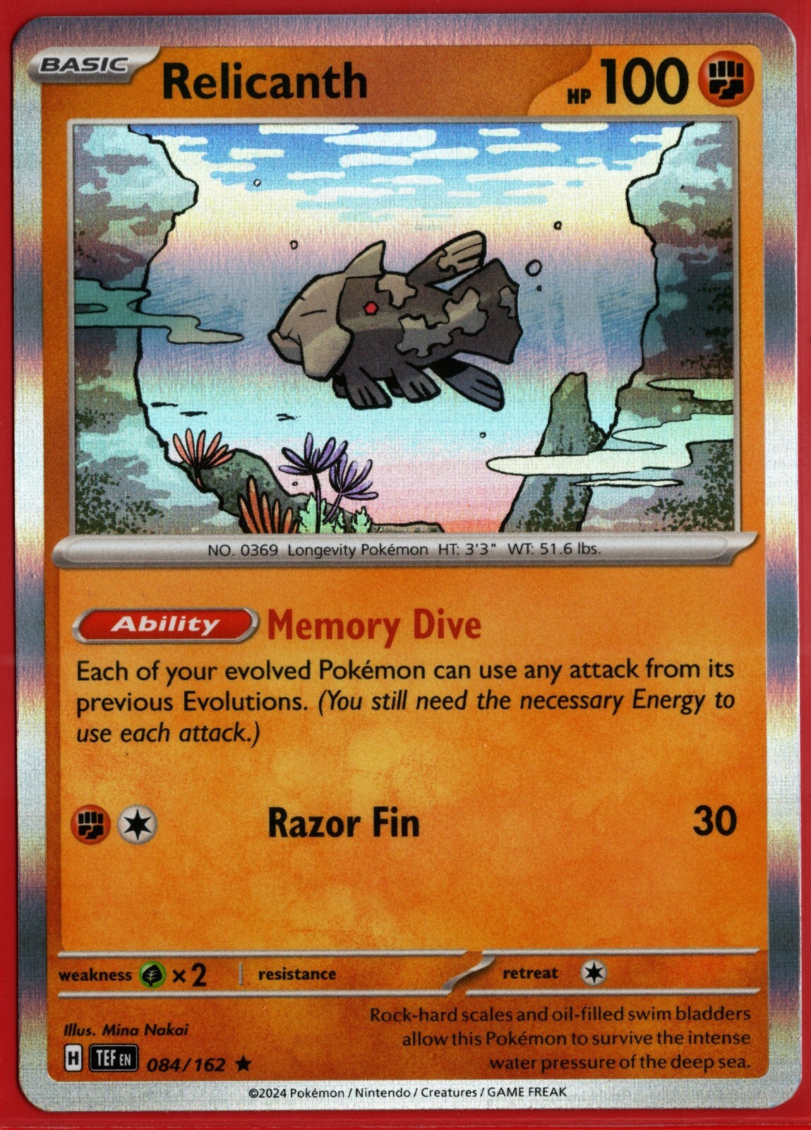 Pokémon TCG Temporal Forces - Relicanth 084/162 - Holo - Rare Card | eBay