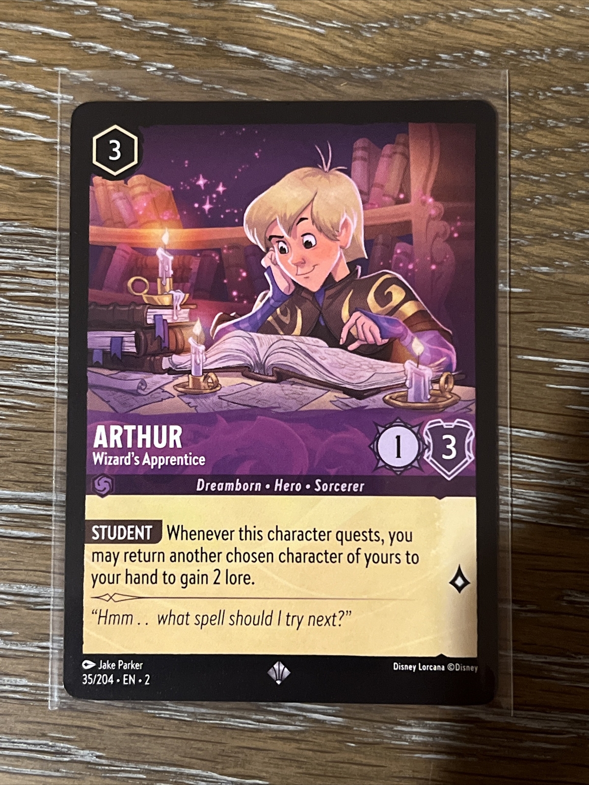 Arthur Wizard’s Apprentice 35/204 - Disney Lorcana Chapter 2 - Regular ...