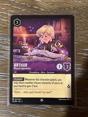 Arthur Wizard’s Apprentice 35/204 - Disney Lorcana Chapter 2 - Regular ...