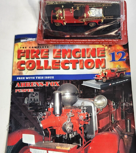 1924 Ahrens Fox USA 1:64 Diecast + Magazine The Complete Fire Engine ...