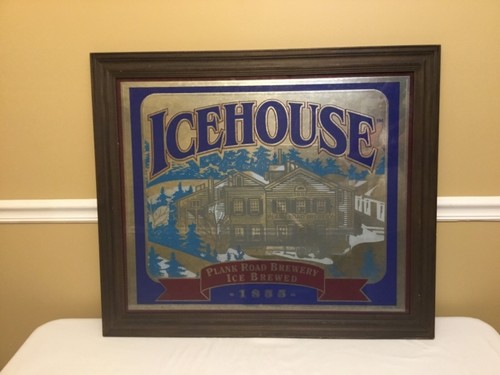 Icehouse Beer Large Wall Sign Mirror - Plank Road Brewery - Ice Brewed ...