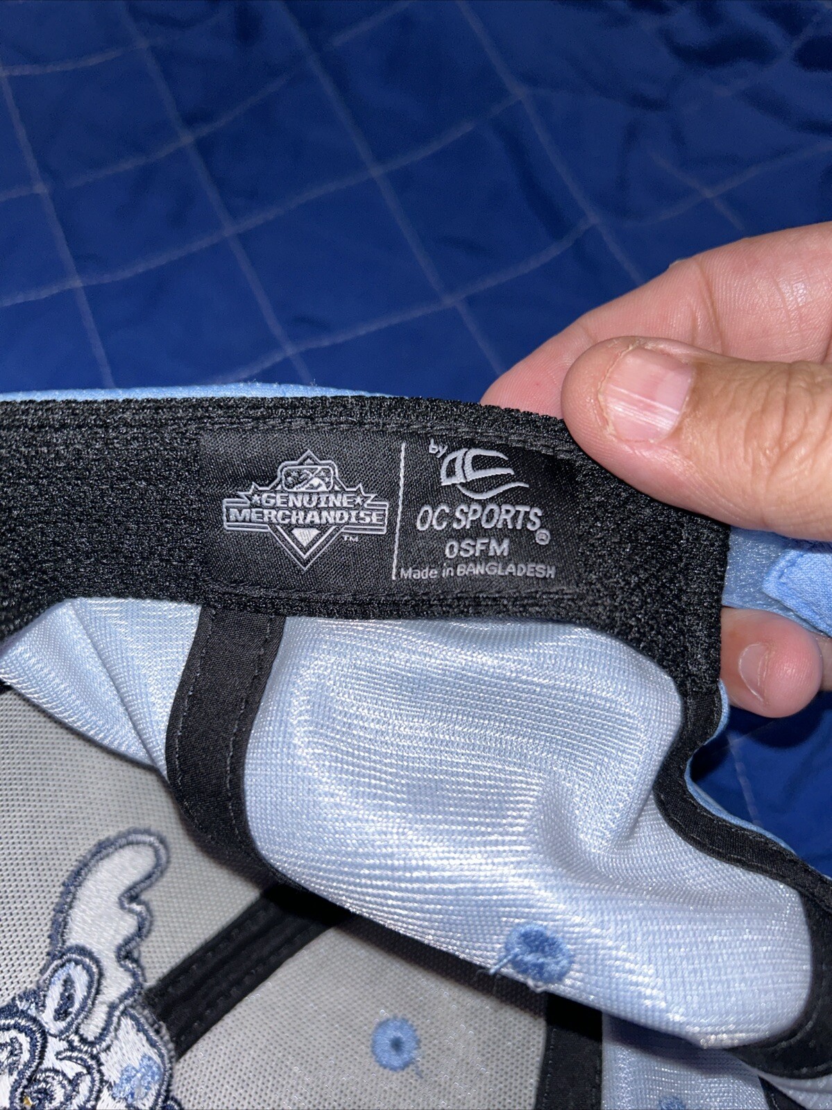 Wilmington Blue Rocks Hat Cap Strap Back Blue Gray Minor League ...