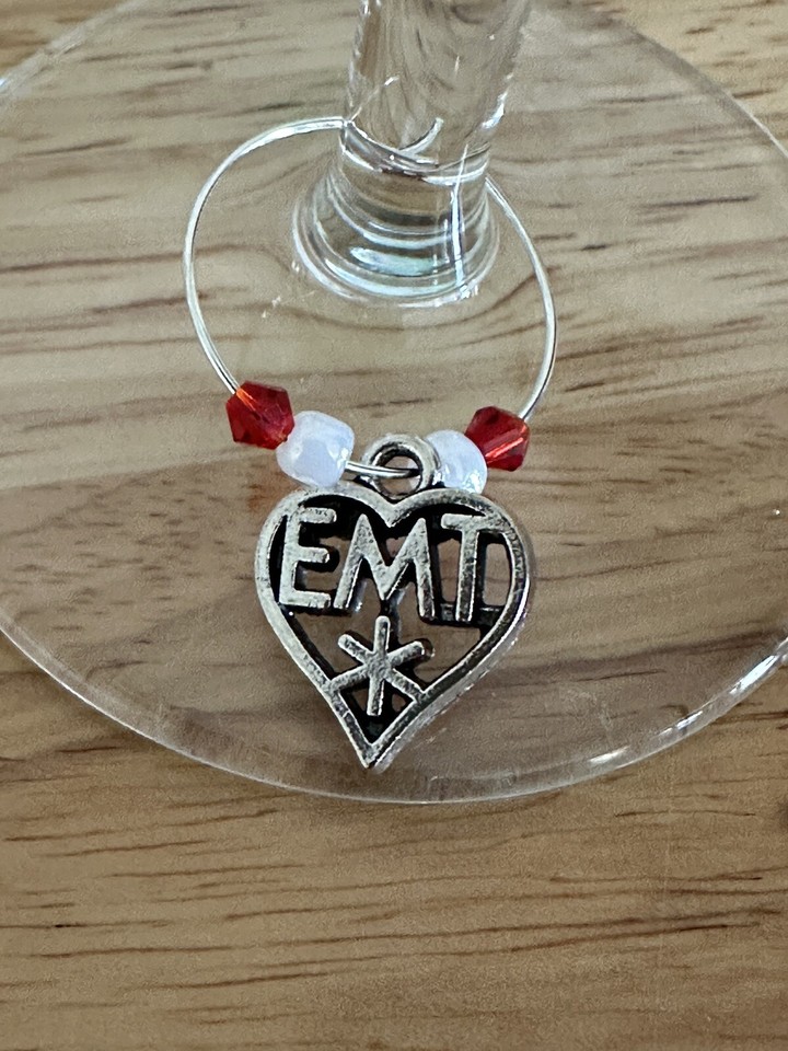 Firefighter Wine Charms, Wine Gift, Fire Department, EMT 🧑‍🚒 🍷 🍺 🚒 | eBay