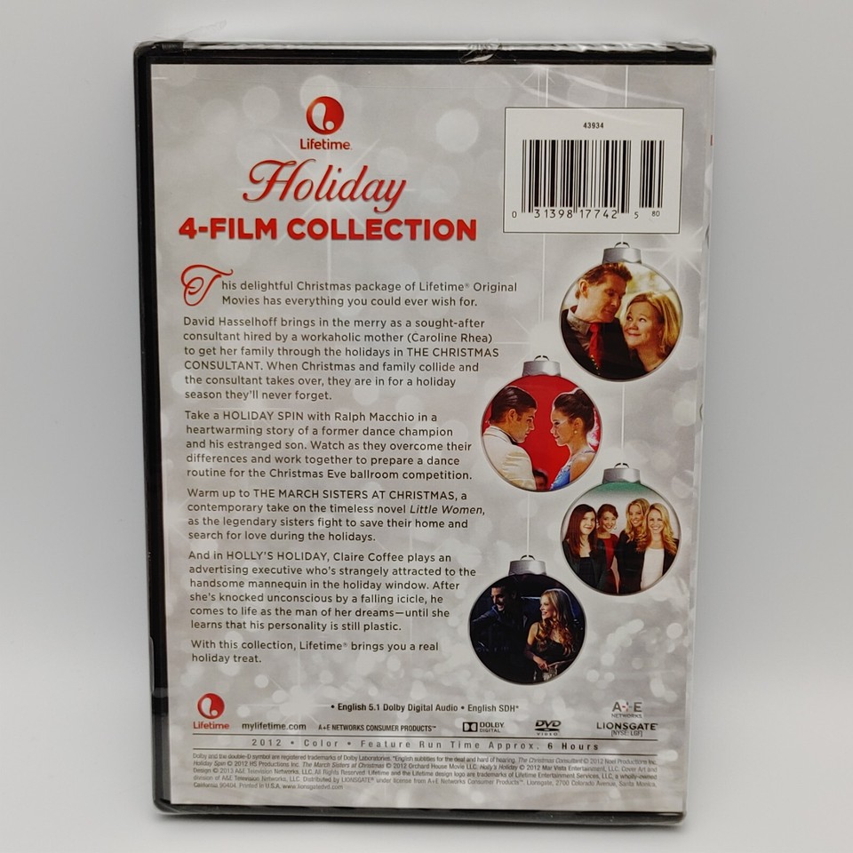 Lifetime : Christmas Holiday 4 Film Collection DVD 2 Disc Set New ...
