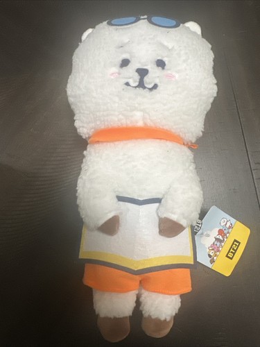 BT21 Bon Voyage RJ Plush 14-16" Jin KPOP BTS Fluffy Alpaca Line Friends ...