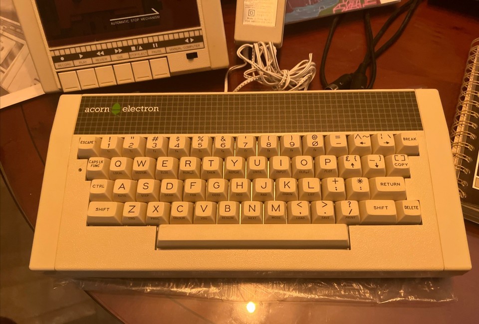 Vintage Acorn Electron Computer, Original Matching Data Recorder, Games ...