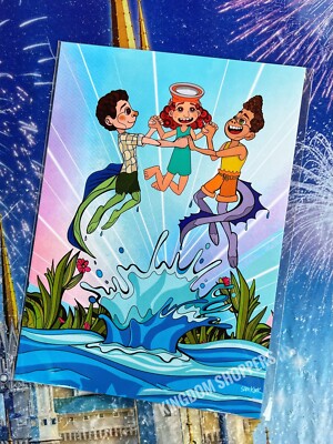 2023 Disney Parks WonderGround Sam Kirk Luca Fish Out Of Water 5x7 ...