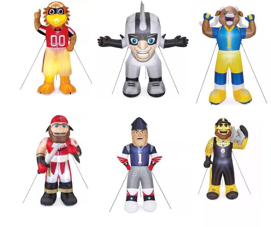 NFL Inflatable Mascot Choose Team Steelers, Cowboys, Rams, Raiders ...