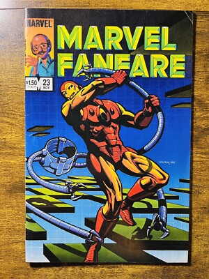 MARVEL FANFARE 23 IRON MAN KEN STEACY COVER MARVEL COMICS 1985 VINTAGE ...