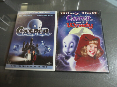 Casper 1 & Meets Wendy (DVD 1995 / 1998) Christina Ricci/Hilary Duff/2 ...