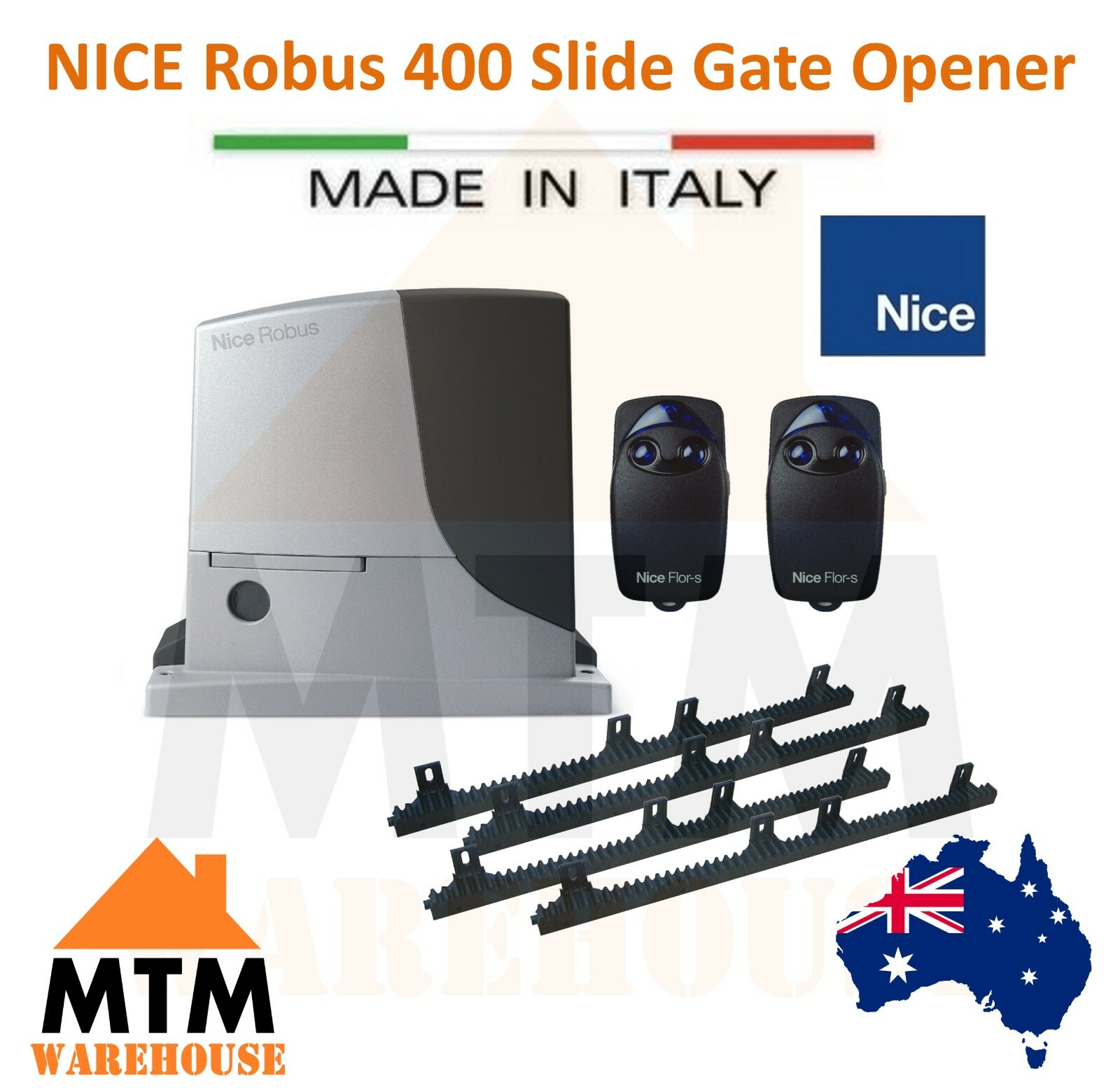 Nice Robus 400 Automatic Slide Gate Motor Opener Kit 400KG Italy | eBay ...
