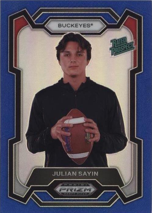 2024 Panini Prizm Draft Picks - Rated Prospect Julian Sayin #193 Blue ...