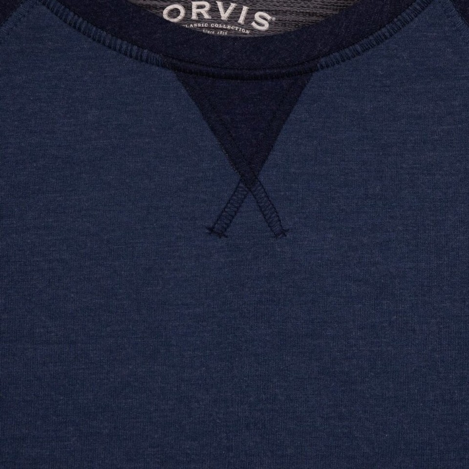 Orvis Classic Collection blue raglan long sleeve shirt-M | eBay