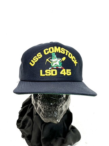 VTG US Navy USS COMSTOCK LSD-45 SnapBack Hat Cap USA Made San Diego | eBay