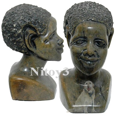 Handcrafted Head Bust Marble African Woman | eBay