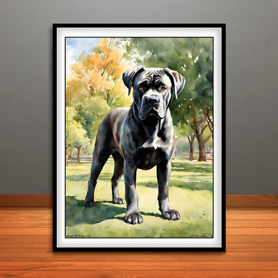 Cane Corso Print, Poster, Dog Wall Art, Animal Decor | eBay
