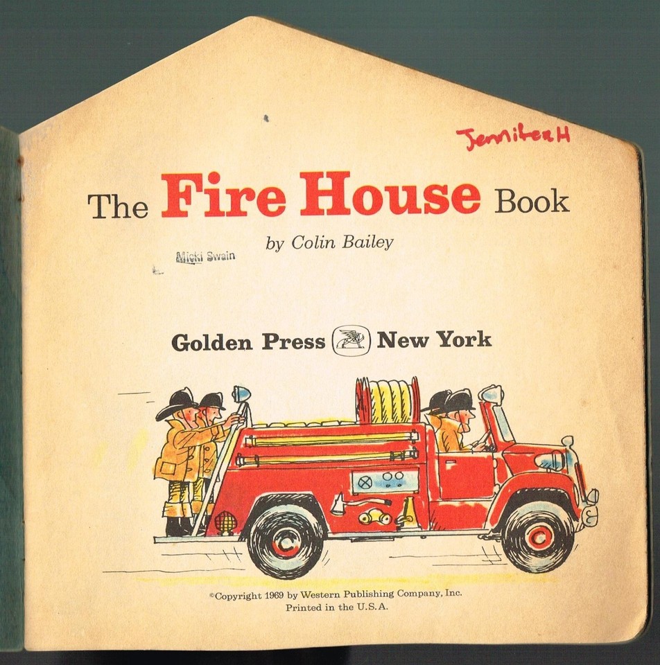 1969 The Fire House Book firemen fire trucks firefighting | eBay